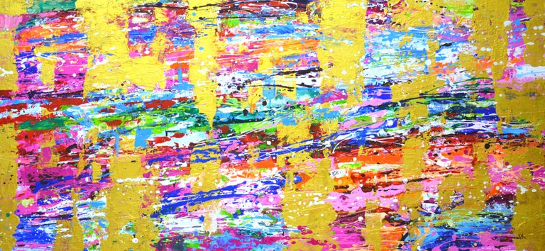 Iryna Kastsova - Expression with gold 9 Original abstract painting with ...