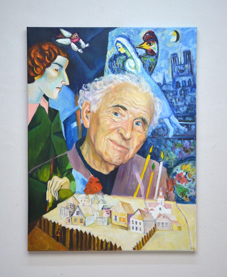 Iryna Kastsova - Mark Shagal, Painting, Oil on Canvas For Sale at 1stDibs