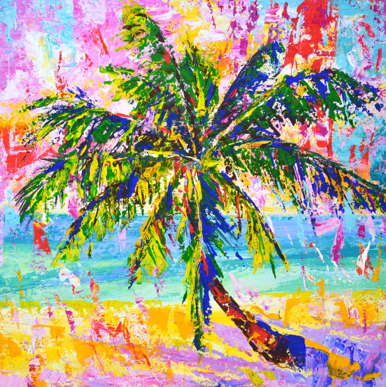 Abstract Palm Tree Paintings