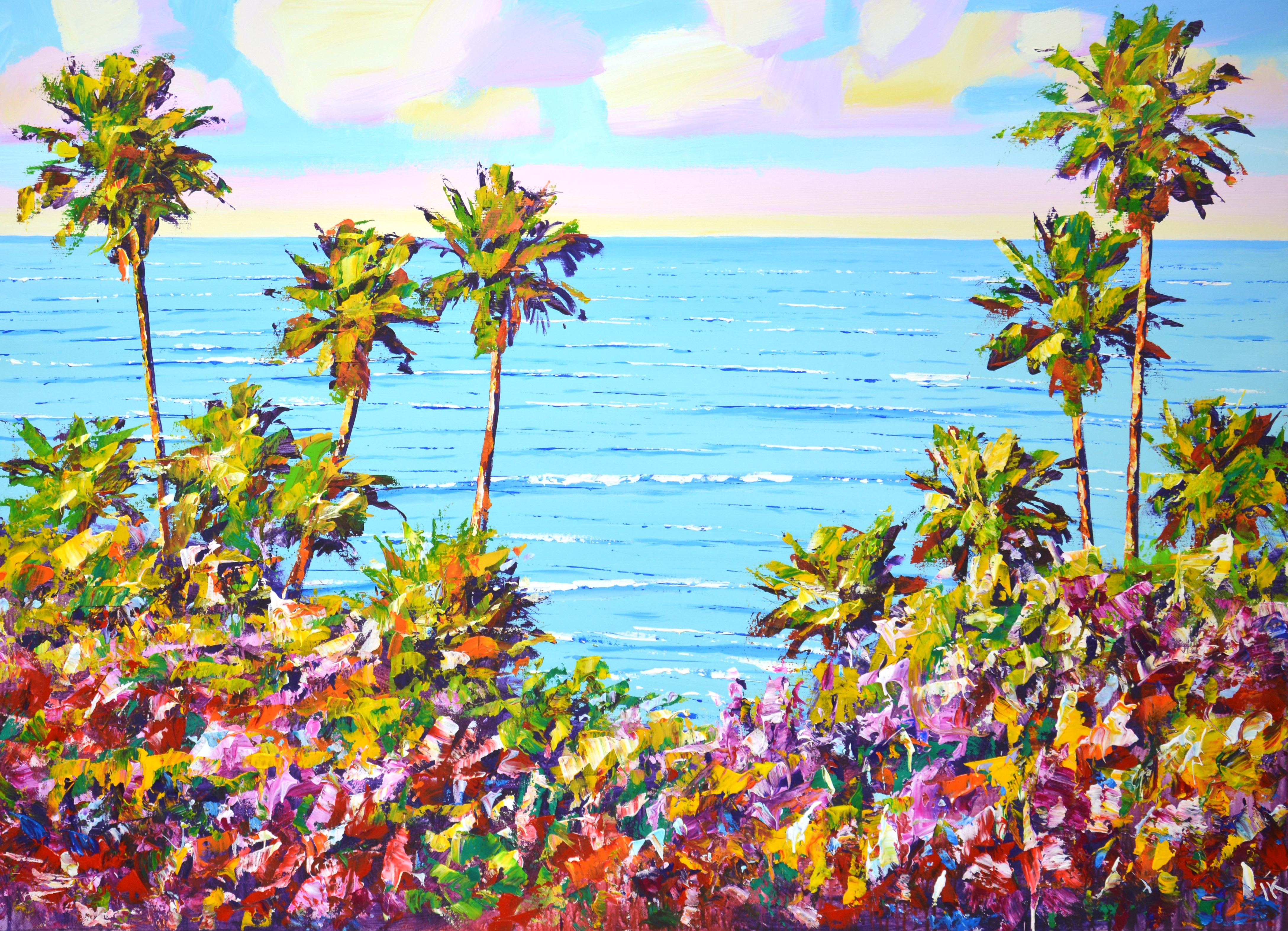 Iryna Kastsova - Palm trees. Ocean. California. For Sale at 1stDibs