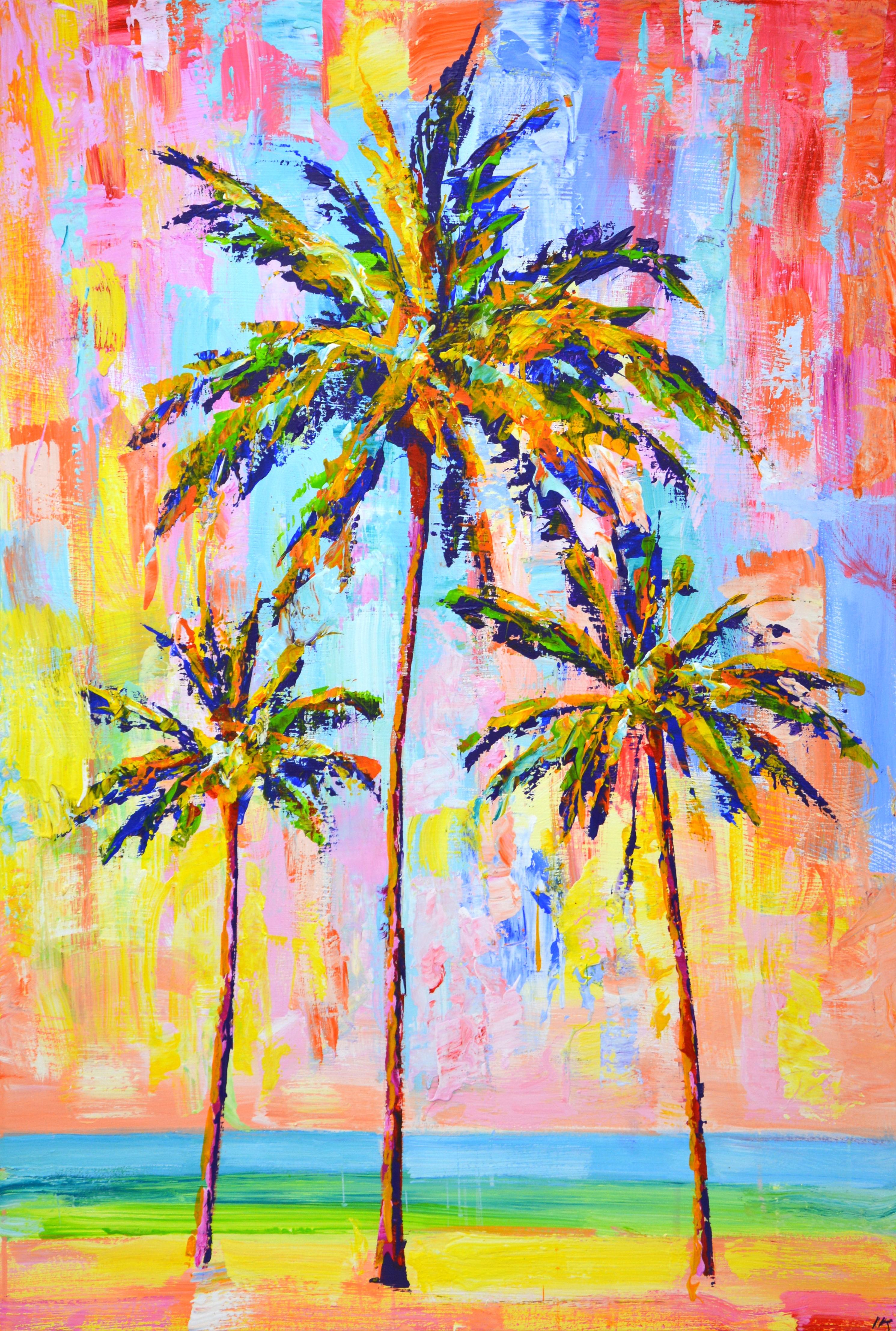 Iryna Kastsova - Palms. Ocean 3. For Sale at 1stDibs