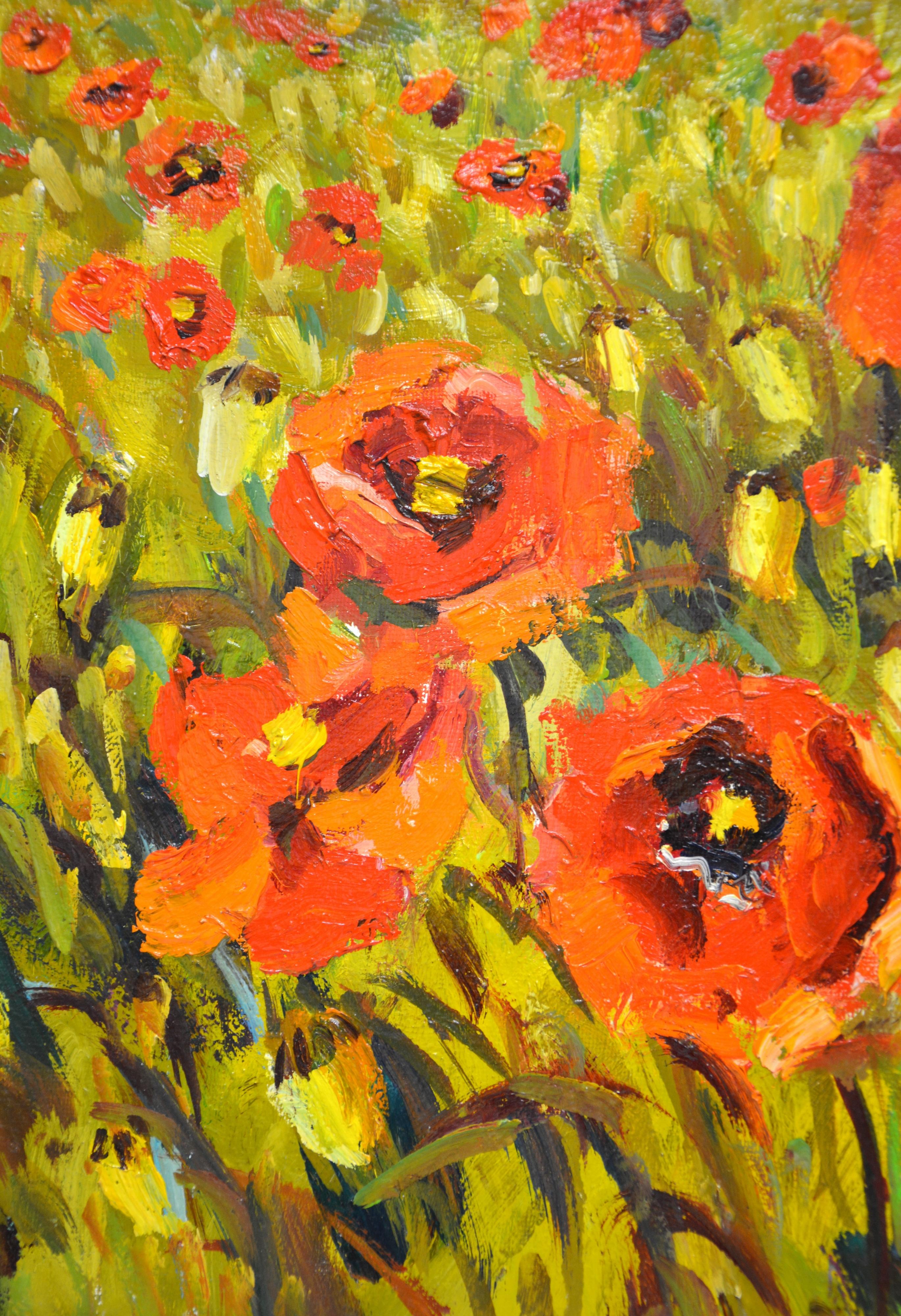 Iryna Kastsova - Poppy field. For Sale at 1stDibs | paintings of poppy ...