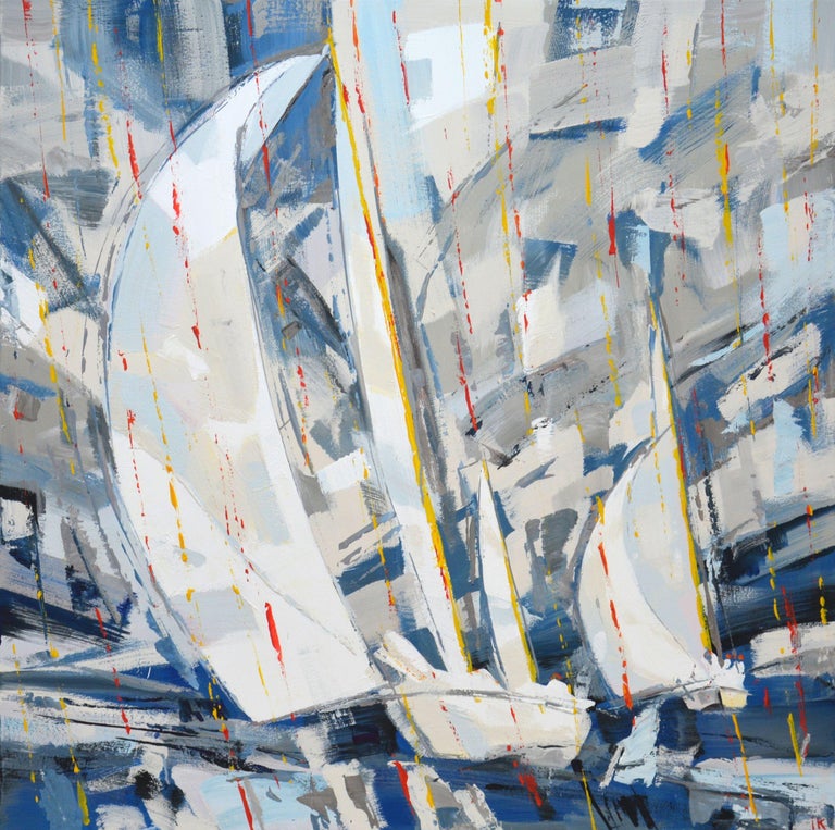 Iryna Kastsova - Regatta 37, Painting, Acrylic on Canvas For Sale at ...