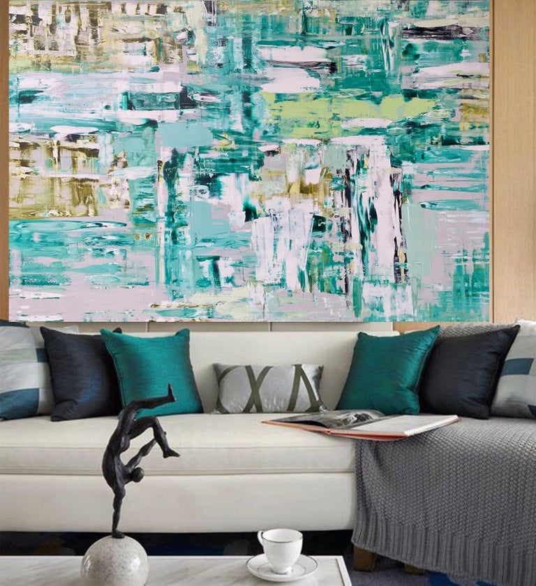 Iryna Kitaieva - Green Renaissance 55, Painting, Oil on Canvas For Sale at 1stDibs