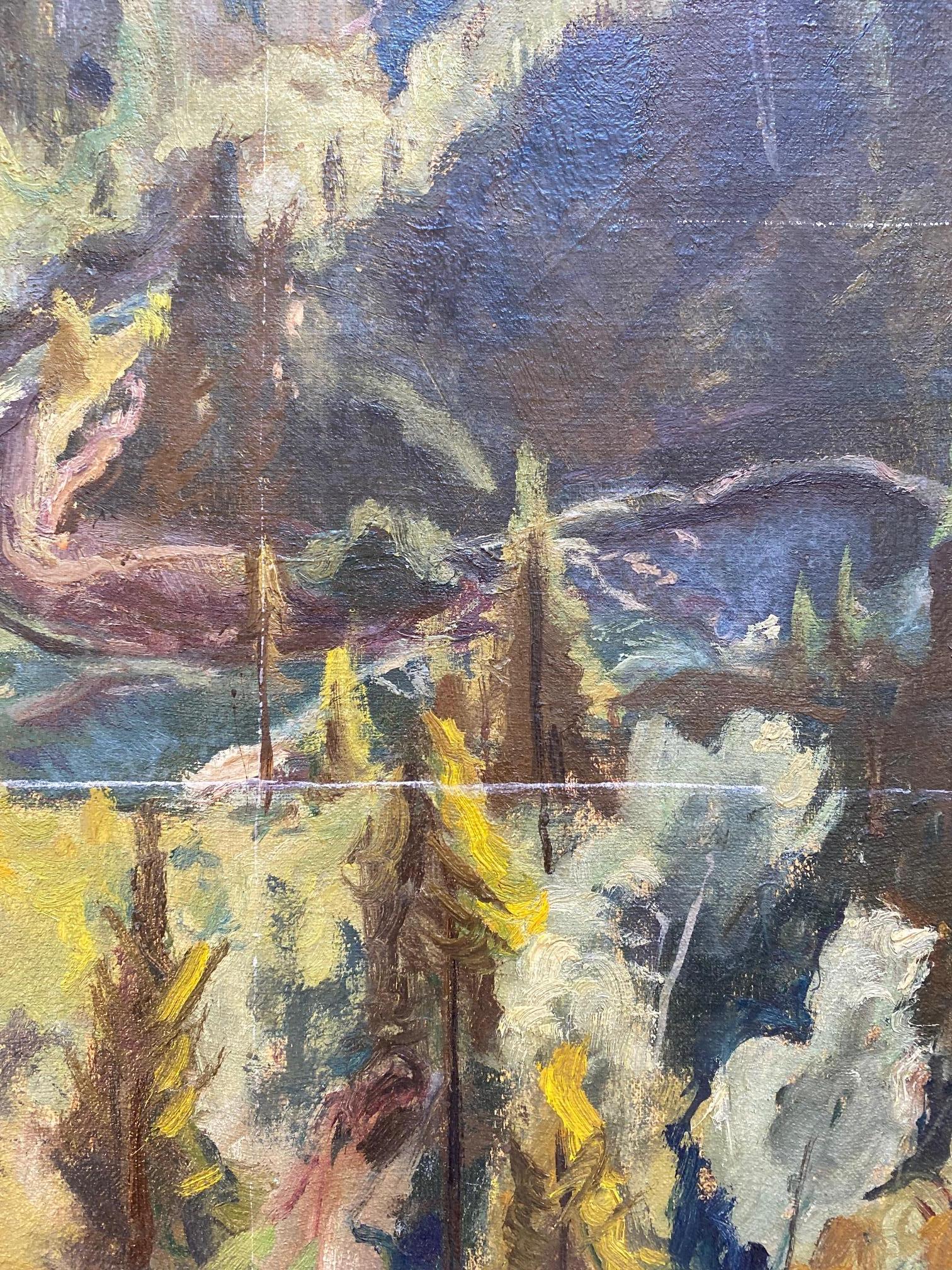 Isaac Charles Goetz - Mountain and river For Sale at 1stDibs | charles ...