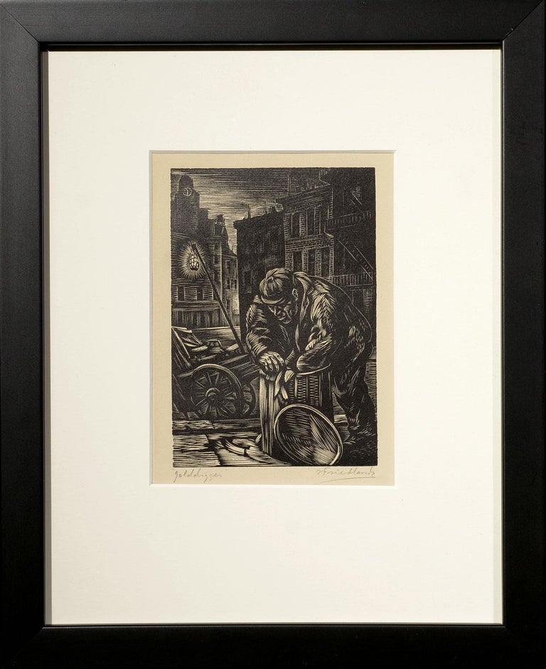 Isaac Friedlander - "Golddigger," Isaac Friedlander, WPA, New York City ...