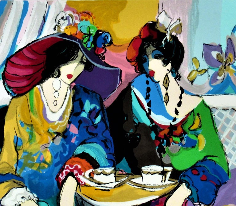 Isaac Maimon - Untitled, Two Women Sitting II For Sale at 1stDibs