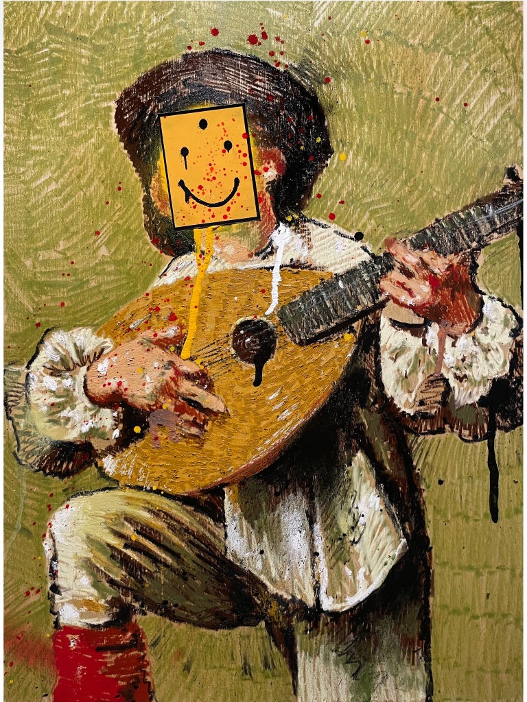 Isaac Pelayo - "A Song I Wrote for My Cheating Ex" Painting (FRAMED) 24 ...