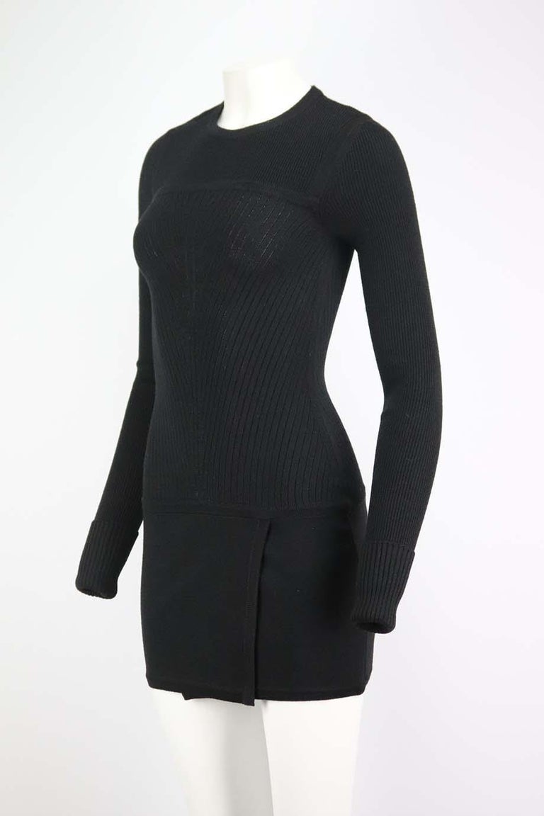 Isabel Marant Bingham Ribbed Knit Mini Dress FR 36 UK 8 For Sale at 1stDibs