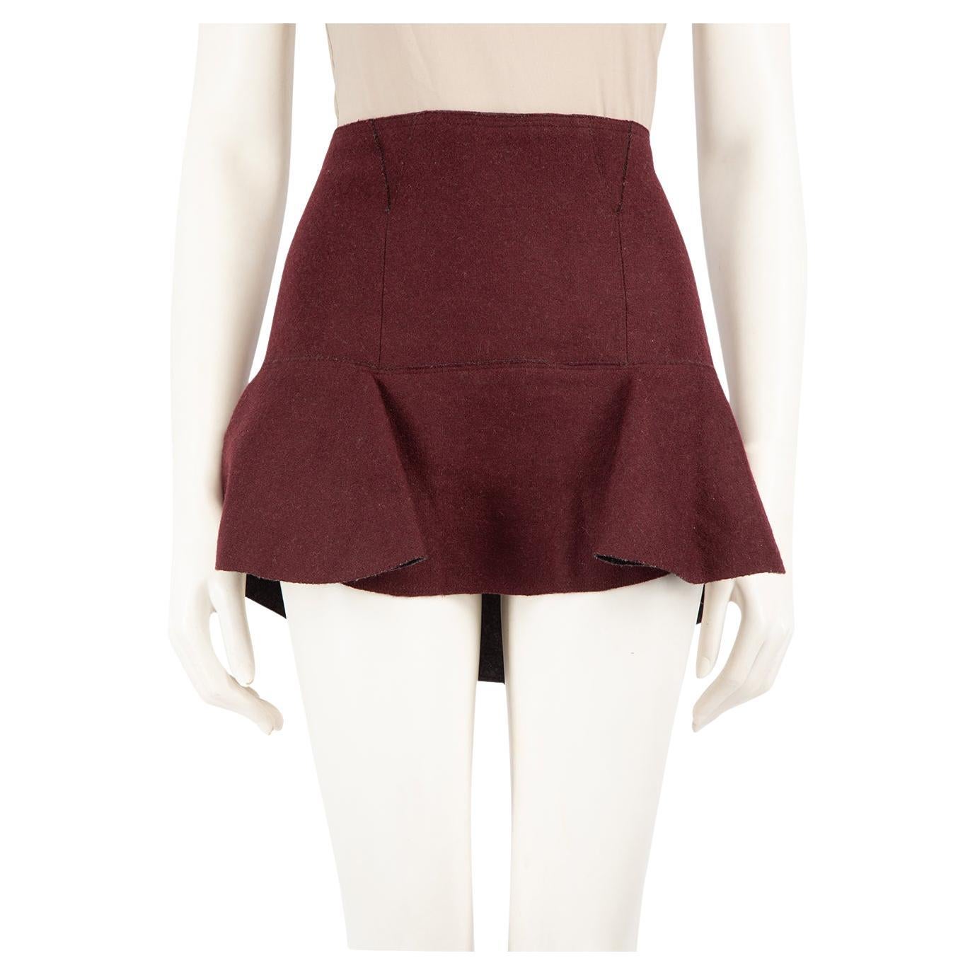 Chanel Black CC Gold Button Detailed Mini Skirt Size S For Sale at 1stDibs