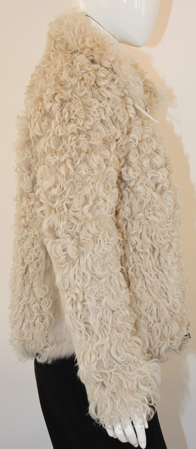 Isabel Marant Etoile Lamb Curly Shearling Bomber Jacket For Sale at 1stDibs