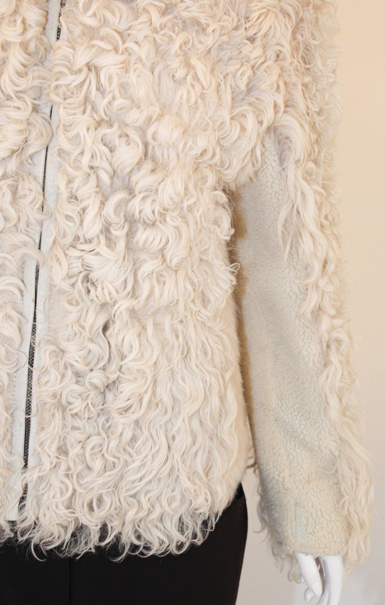 Isabel Marant Etoile Lamb Curly Shearling Bomber Jacket For Sale at 1stDibs