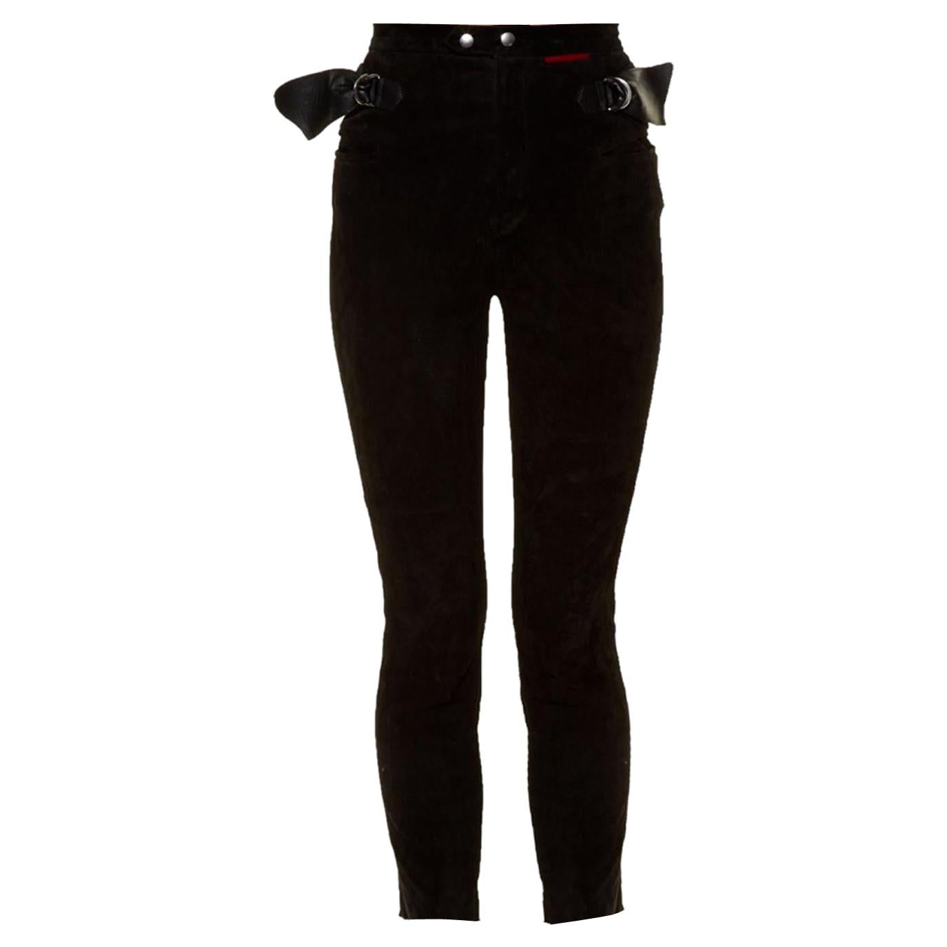 Balmain Quilted Leather Trousers at 1stDibs | balmain leather pants