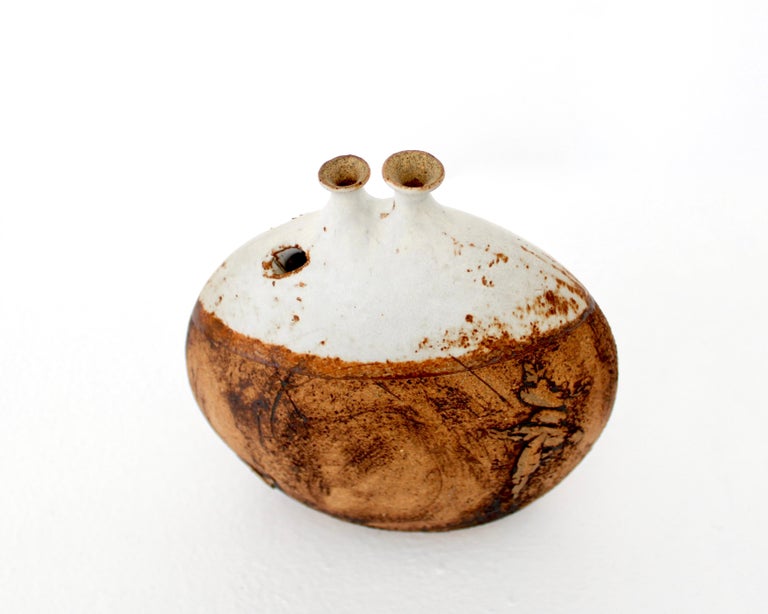 Isabel Parks Ceramic Vessel or Weed Pot Signed Parks Hickory Grove ...