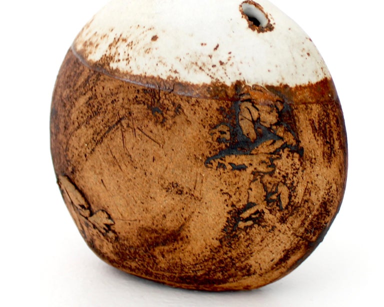 Isabel Parks Ceramic Vessel or Weed Pot Signed Parks Hickory Grove ...