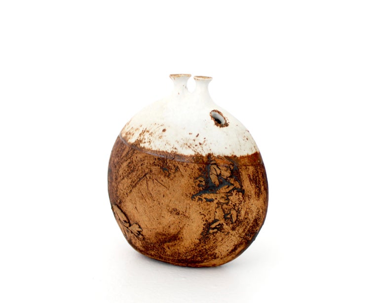 Isabel Parks Ceramic Vessel or Weed Pot Signed Parks Hickory Grove ...