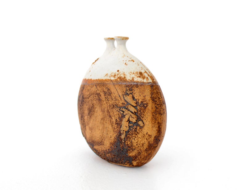 Isabel Parks Ceramic Vessel or Weed Pot Signed Parks Hickory Grove ...