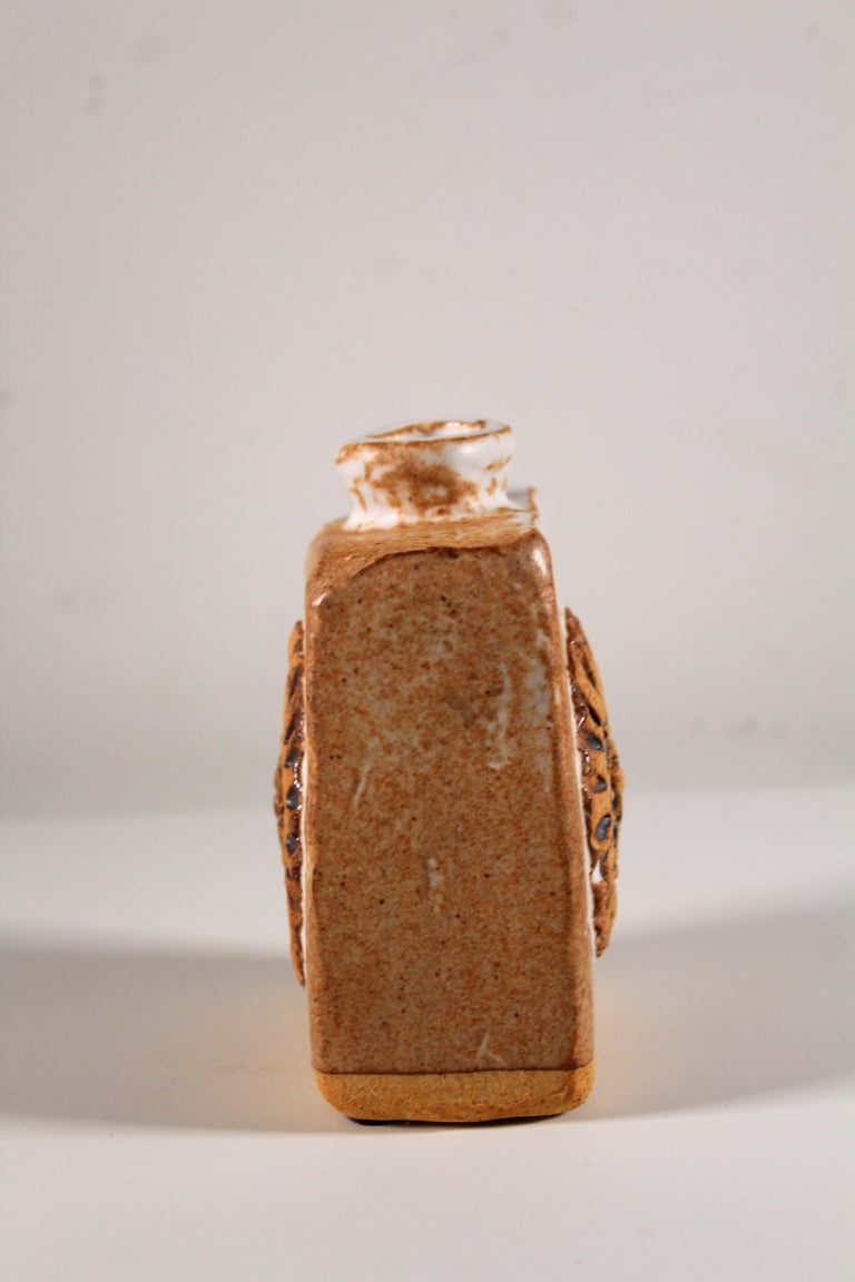 Isabel Parks Midcentury Modern Art Pottery Ceramic Vessel with Sun ...