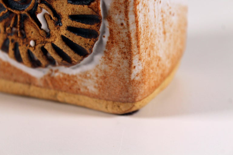 Isabel Parks Midcentury Modern Art Pottery Ceramic Vessel with Sun ...