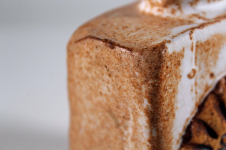 Isabel Parks Midcentury Modern Art Pottery Ceramic Vessel with Sun ...