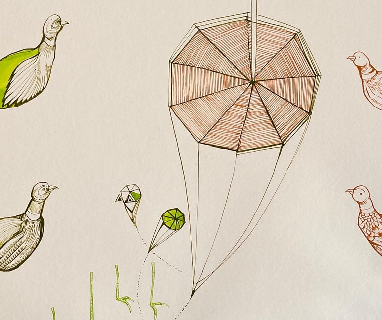 Isabel Rock - Animal Painting Surrealist Royal College of Art LGBTQ+ artist Birds Circle Life ...