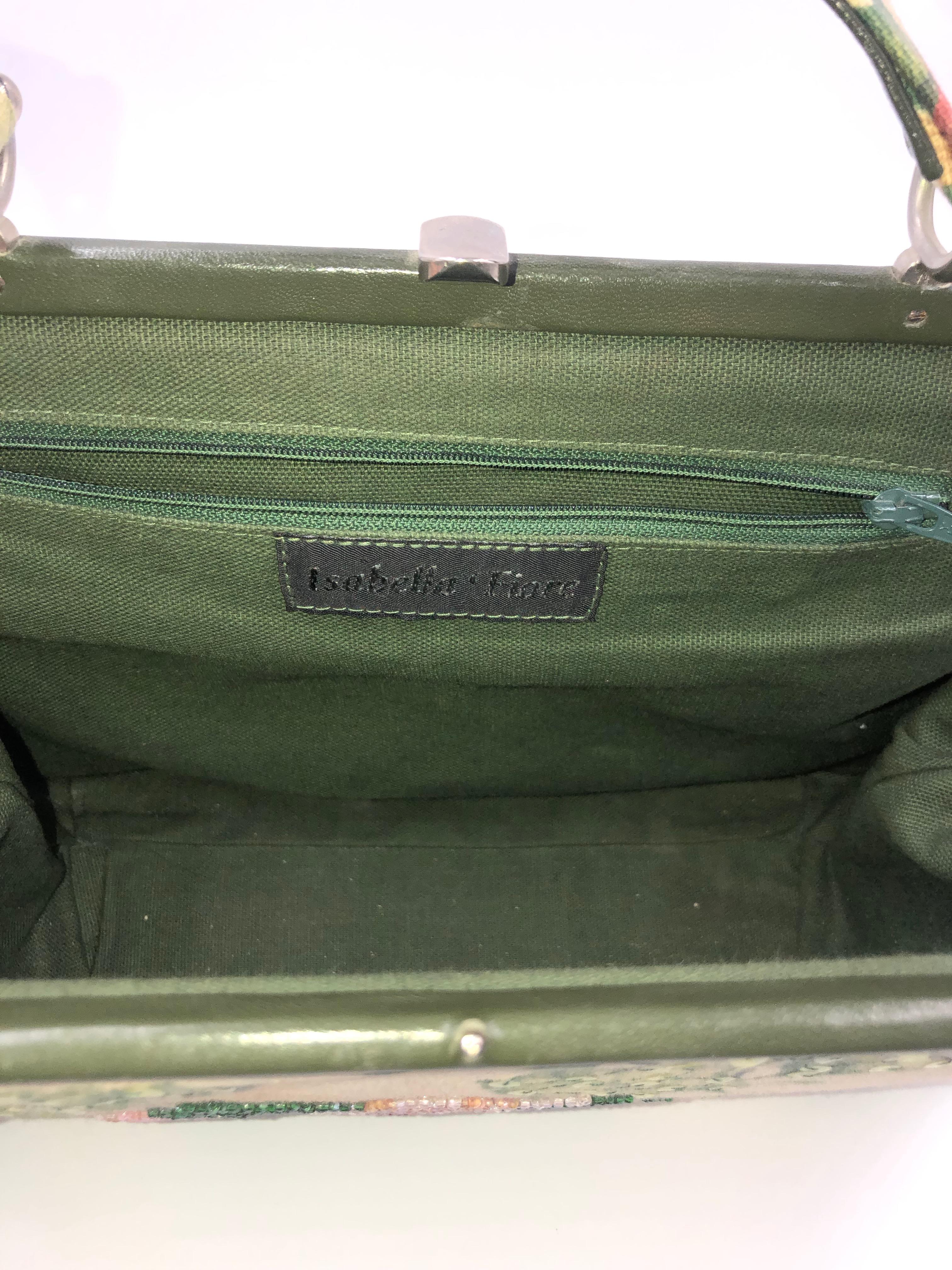 Isabella Fiore Floral Design Fabric Handbag at 1stDibs | isabella fiore ...