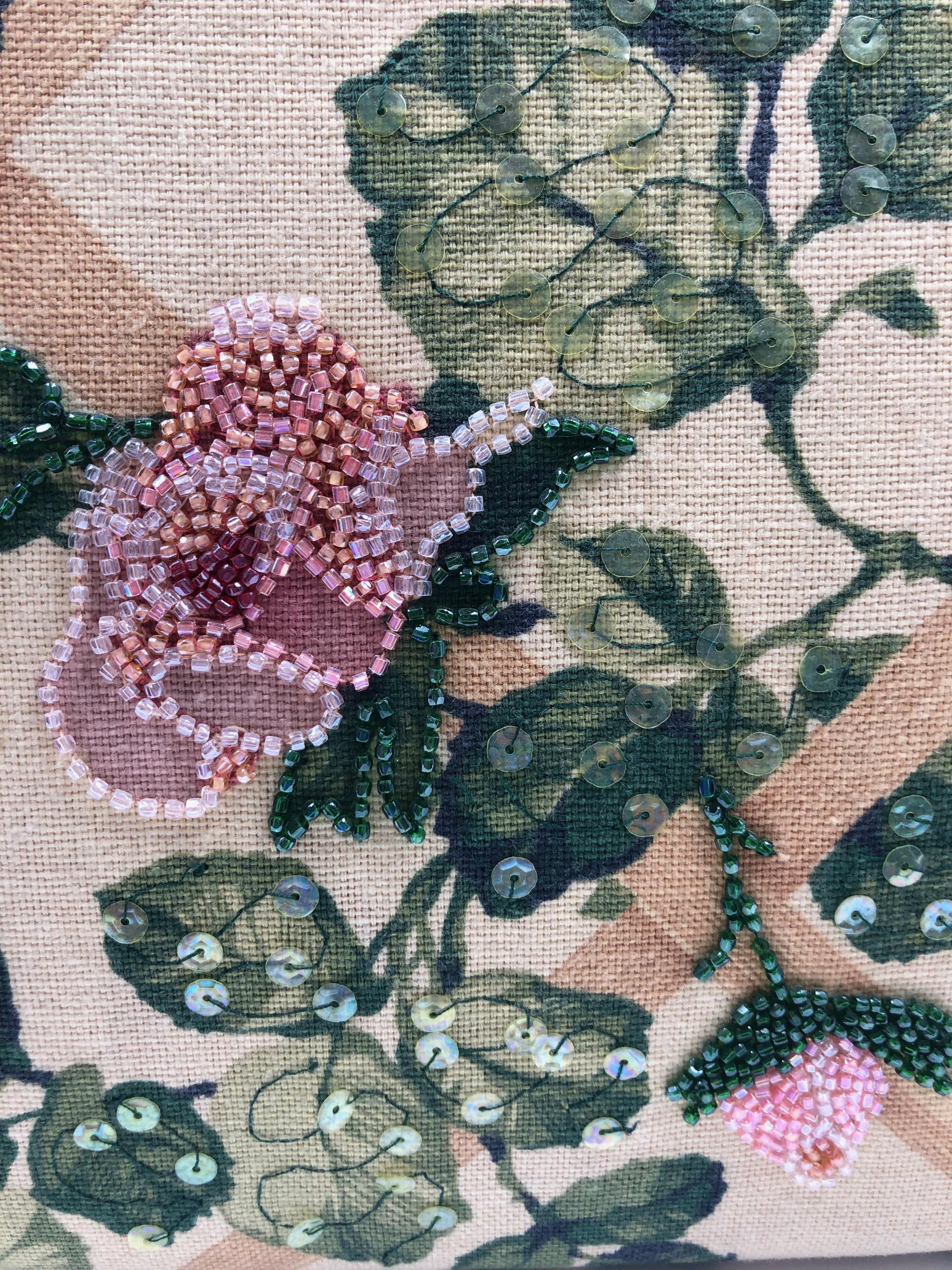 Isabella Fiore Floral Design Fabric Handbag at 1stDibs | isabella fiore ...