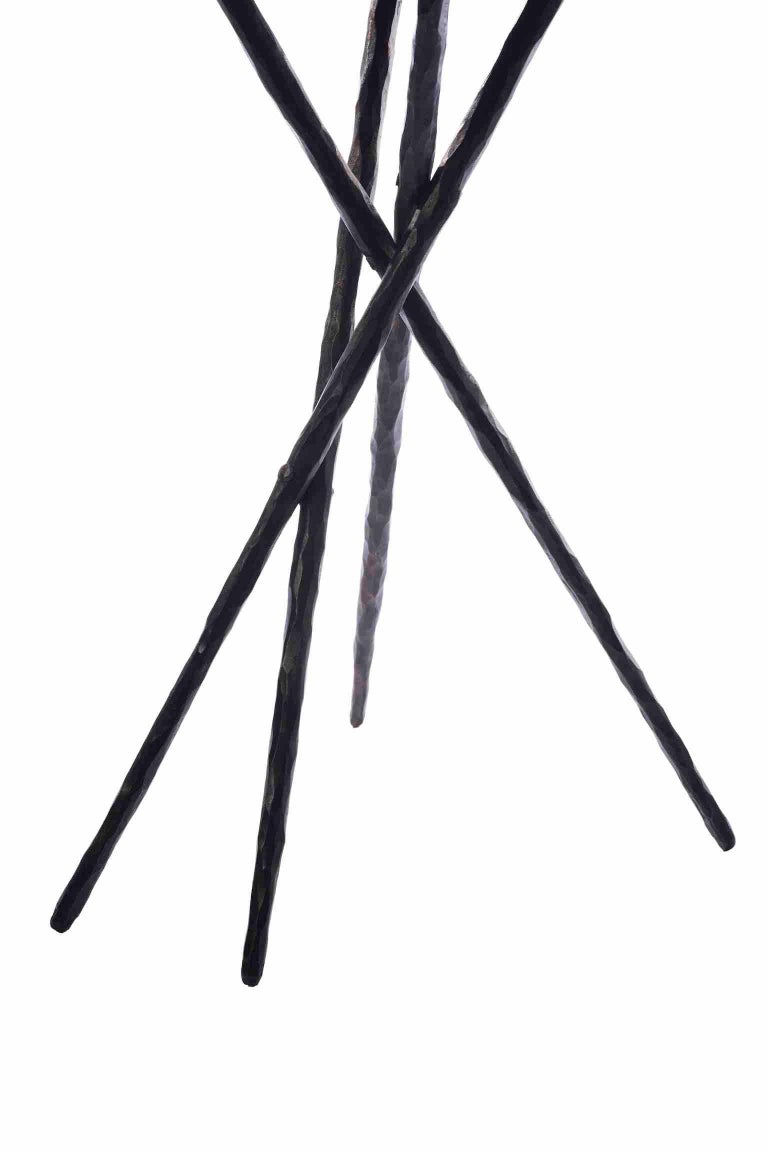 Isabelle Azema Belles de Nuit Table in Enameled Sandstone and Forged ...