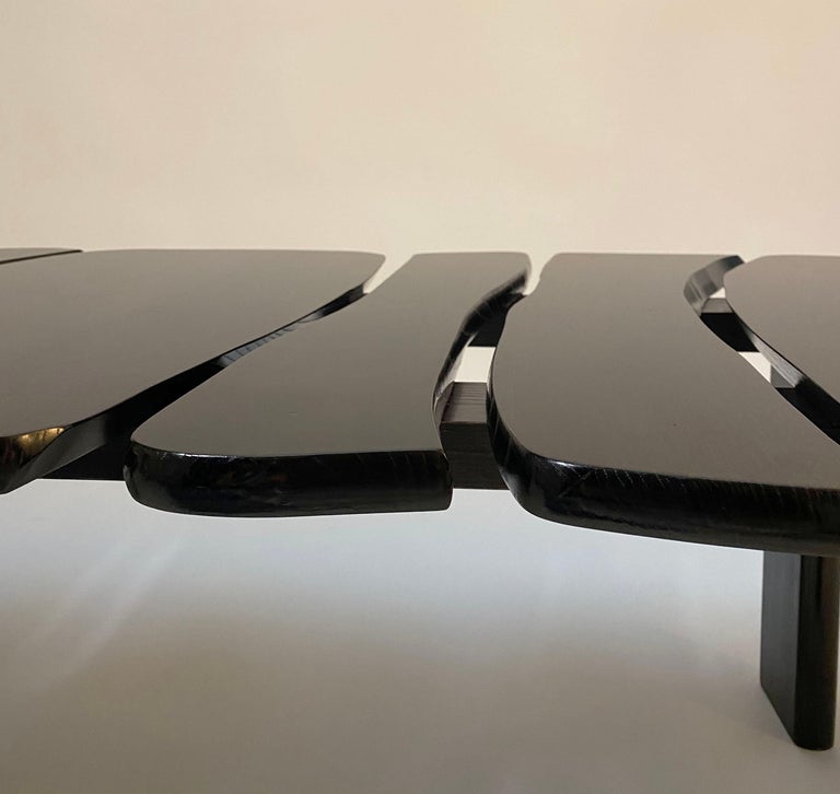 Isabelle Azema Murmure table in Tinted Beechwood For Sale at 1stDibs