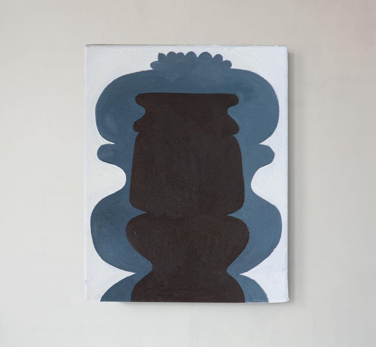 Isabelle Carr - Lamps and Vases 1 - Modern Abstract White Blue Black ...