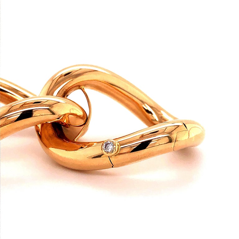 Isabelle Fa "Grace 39" Diamond Rose Gold Bracelet at 1stDibs