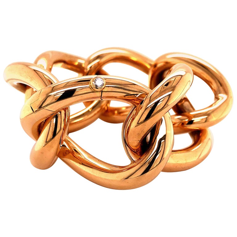 Isabelle Fa "Grace 39" Diamond Rose Gold Bracelet at 1stDibs