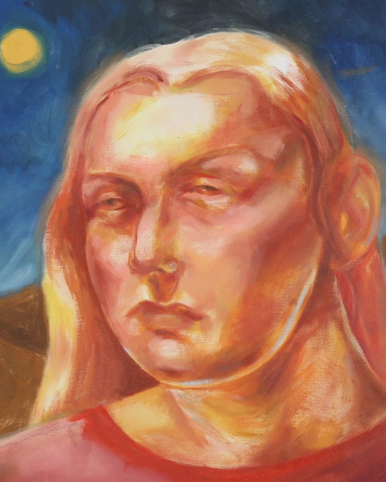 Isabelle Mulvany - Isabelle Mulvany - 2021 Oil, Orange Under The Moon ...