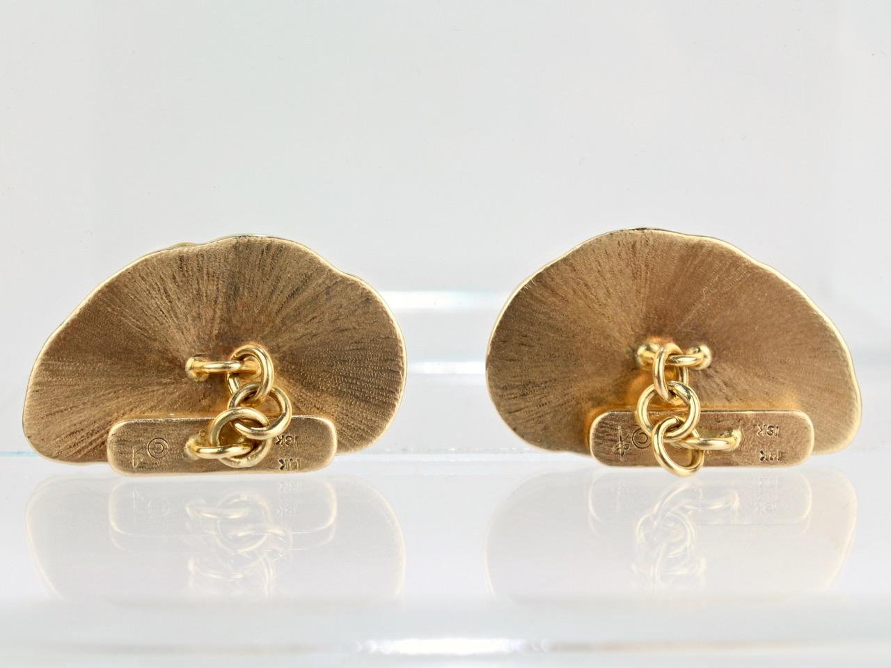 Isabelle Posillico Gold and Chinese Jade or Jadeite Cufflinks For Sale ...