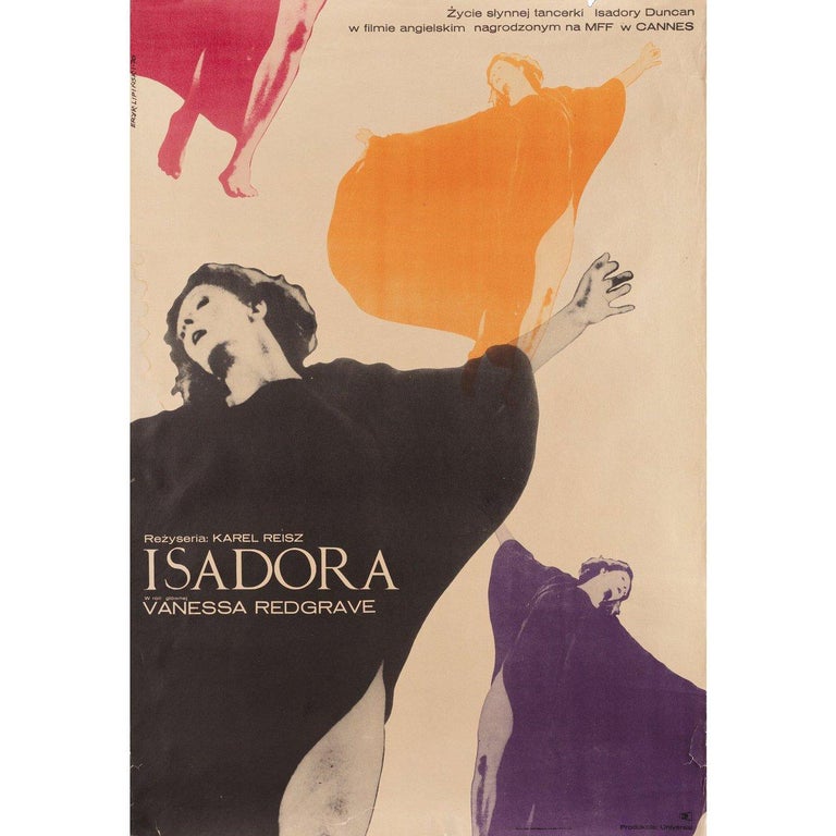 Isadora 1970 Polish A1 Film Poster For Sale at 1stDibs