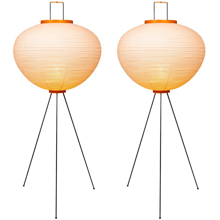 Isamu Noguchi Akari 10A Floor Lamp with Stamped Signature at 1stDibs ...