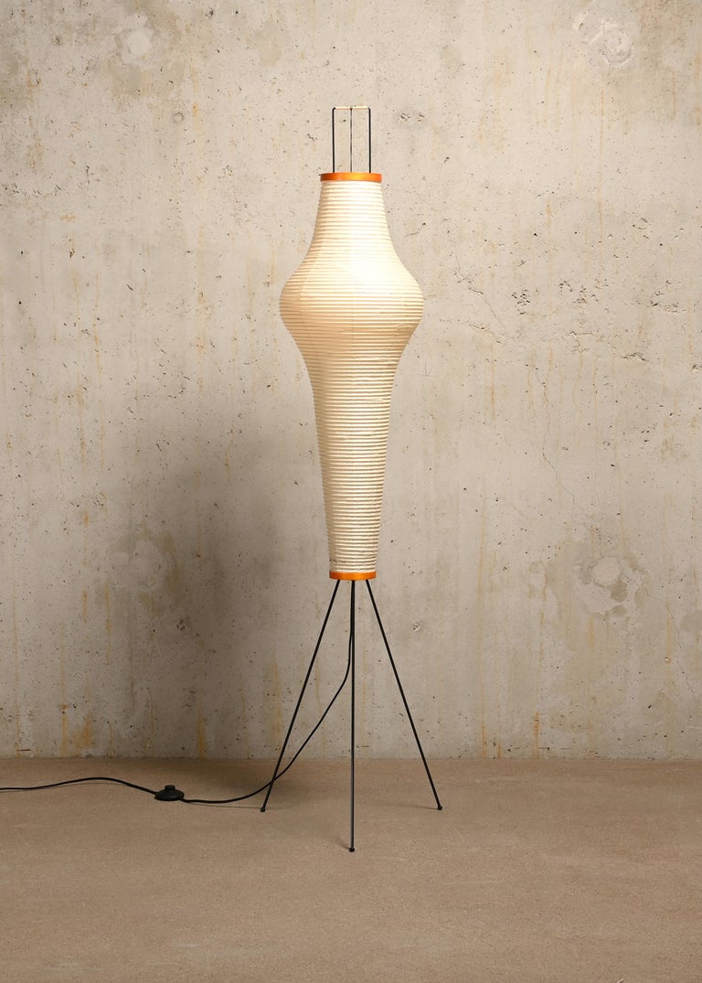 Isamu Noguchi Akari Model 14A Light Sculpture in Washi Paper and Bamboo ...
