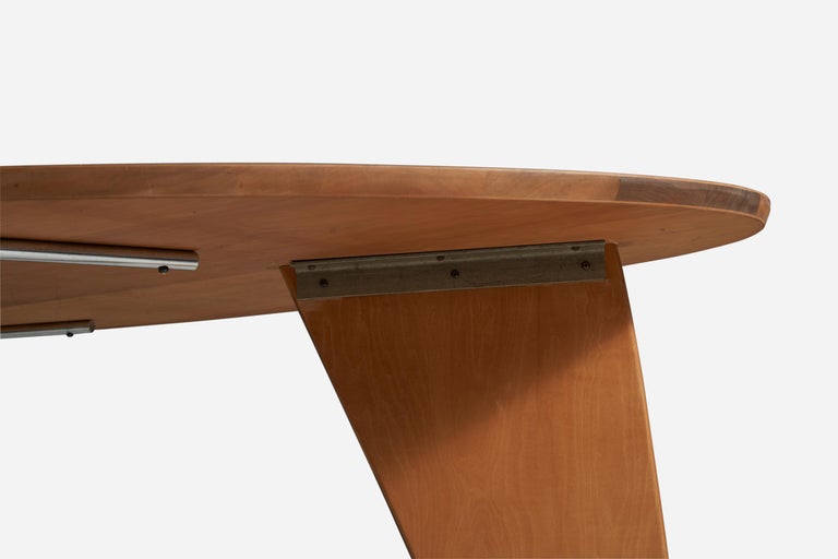 Isamu Noguchi, Early "Rudder" Table, Birch, Steel, Herman Miller, 1950s ...