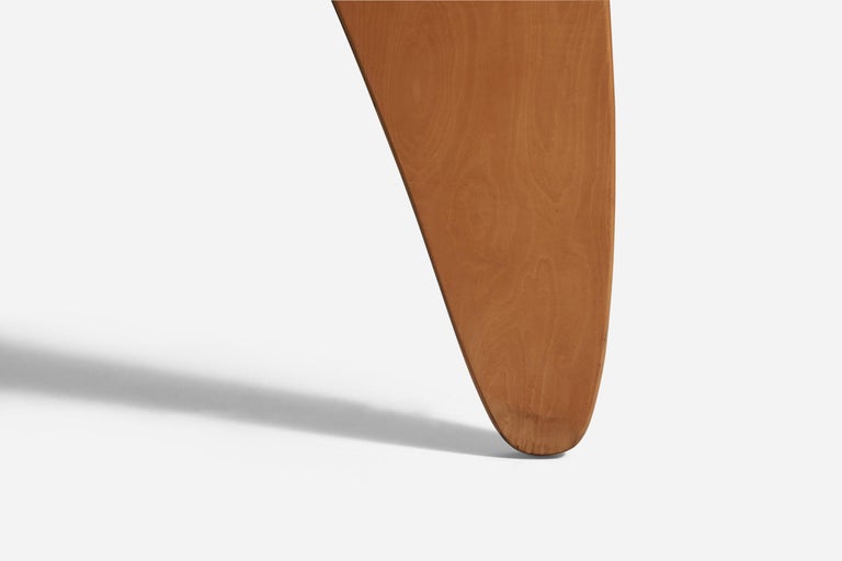 Isamu Noguchi, Early "Rudder" Table, Birch, Steel, Herman Miller, 1950s ...