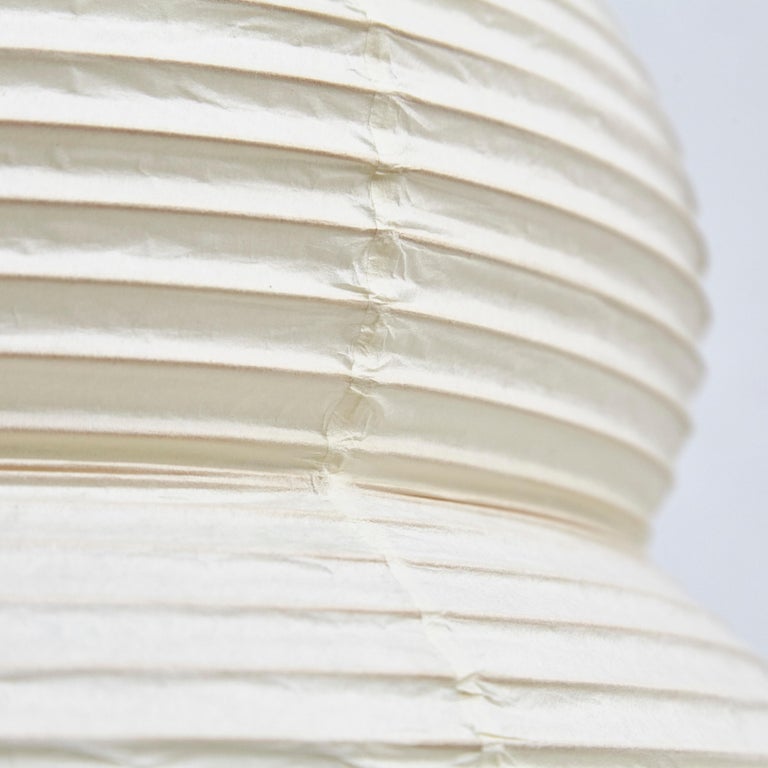 Isamu Noguchi Mid-Century Modern 24N Paper Floor Akari Stamped Lamp at 1stDibs
