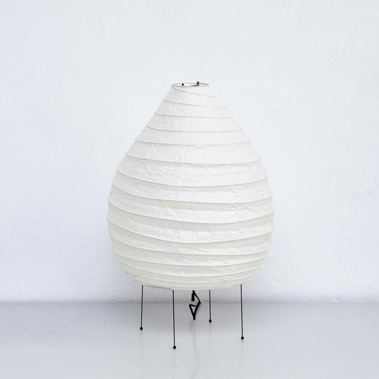Isamu Noguchi Mid-Century Modern Large Akari Bamboo Washi Paper Floor ...