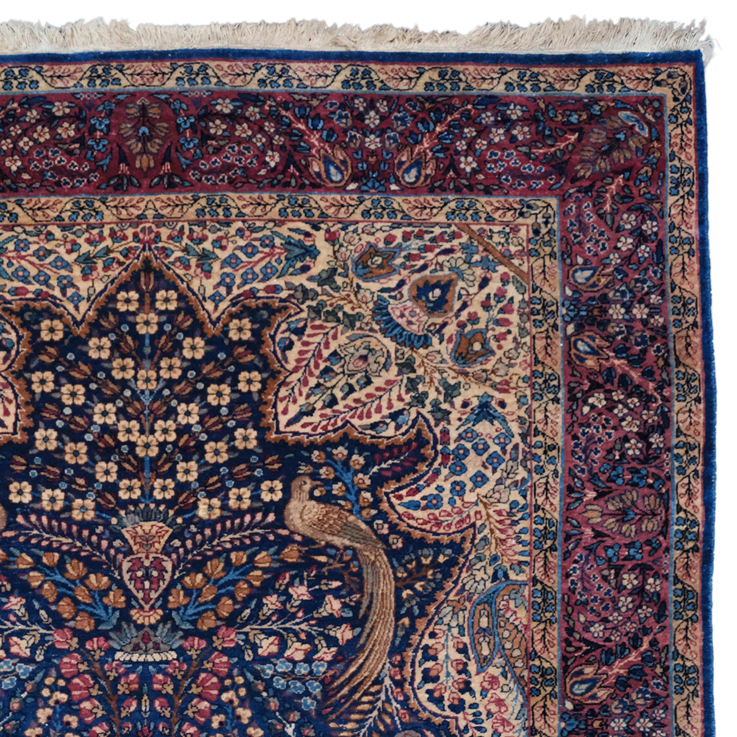 Isfahan Rug - 19th Century Antique Wool Rug, Handwoven Wool Rug For ...