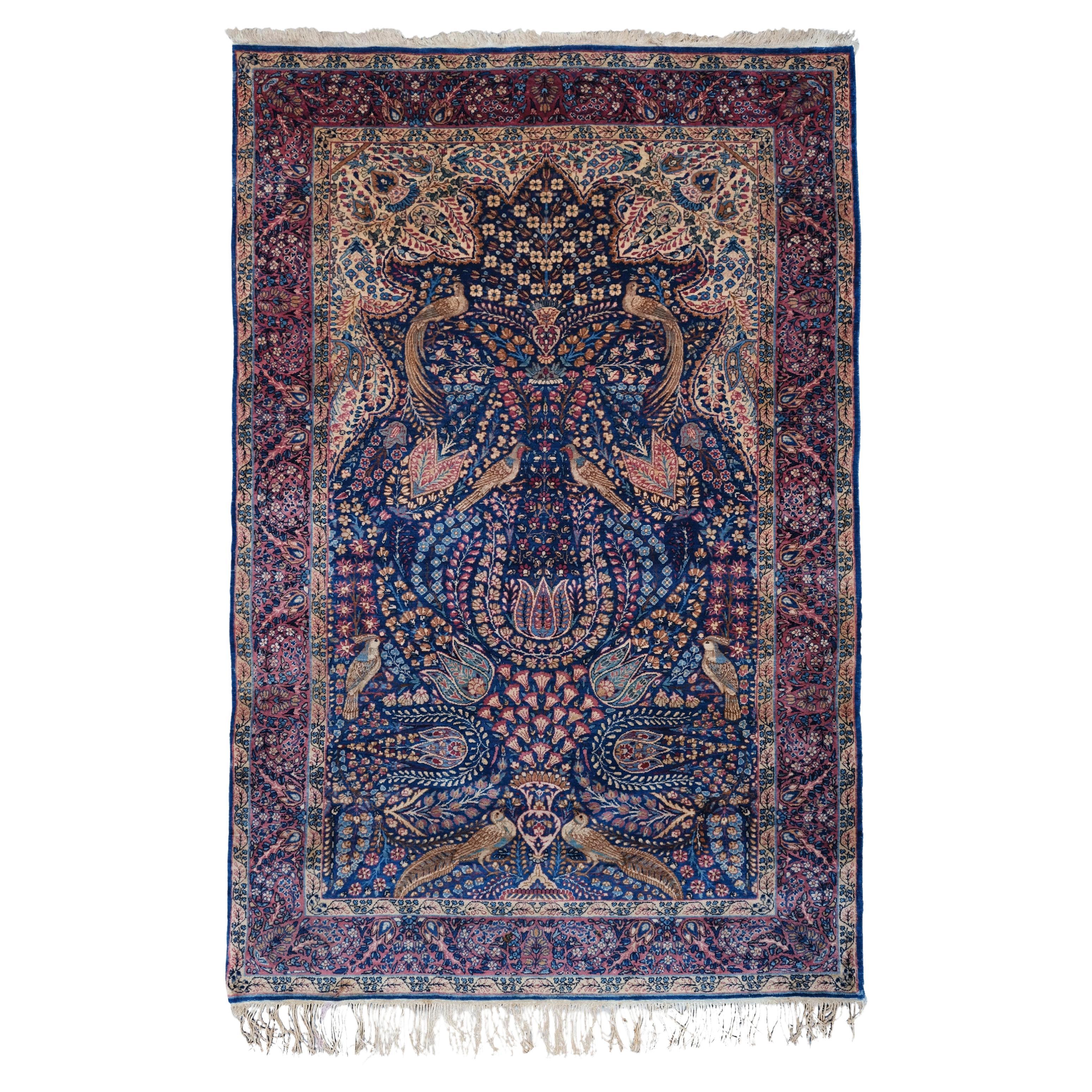 Isfahan Rug - 19th Century Antique Wool Rug, Handwoven Wool Rug For ...