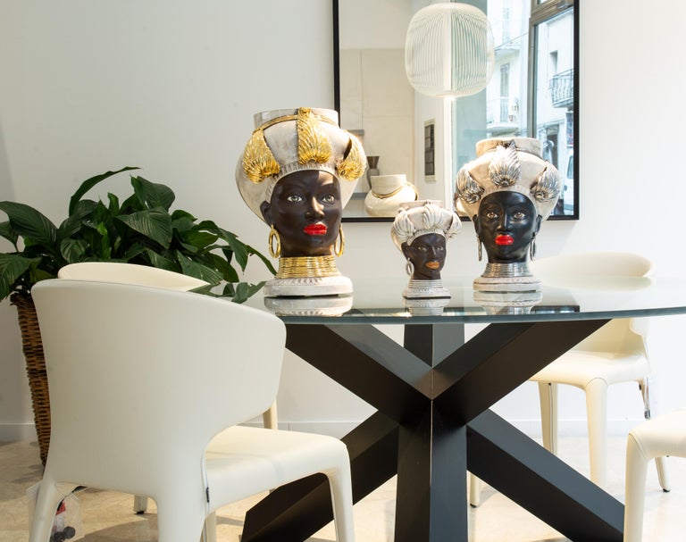 ISIDE I15, Woman's Moorish Head, Handmade in Sicily, 2021, Colorful ...