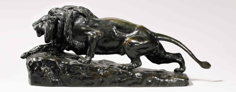 Isidore Jules Bonheur - Lion and Lioness For Sale at 1stDibs