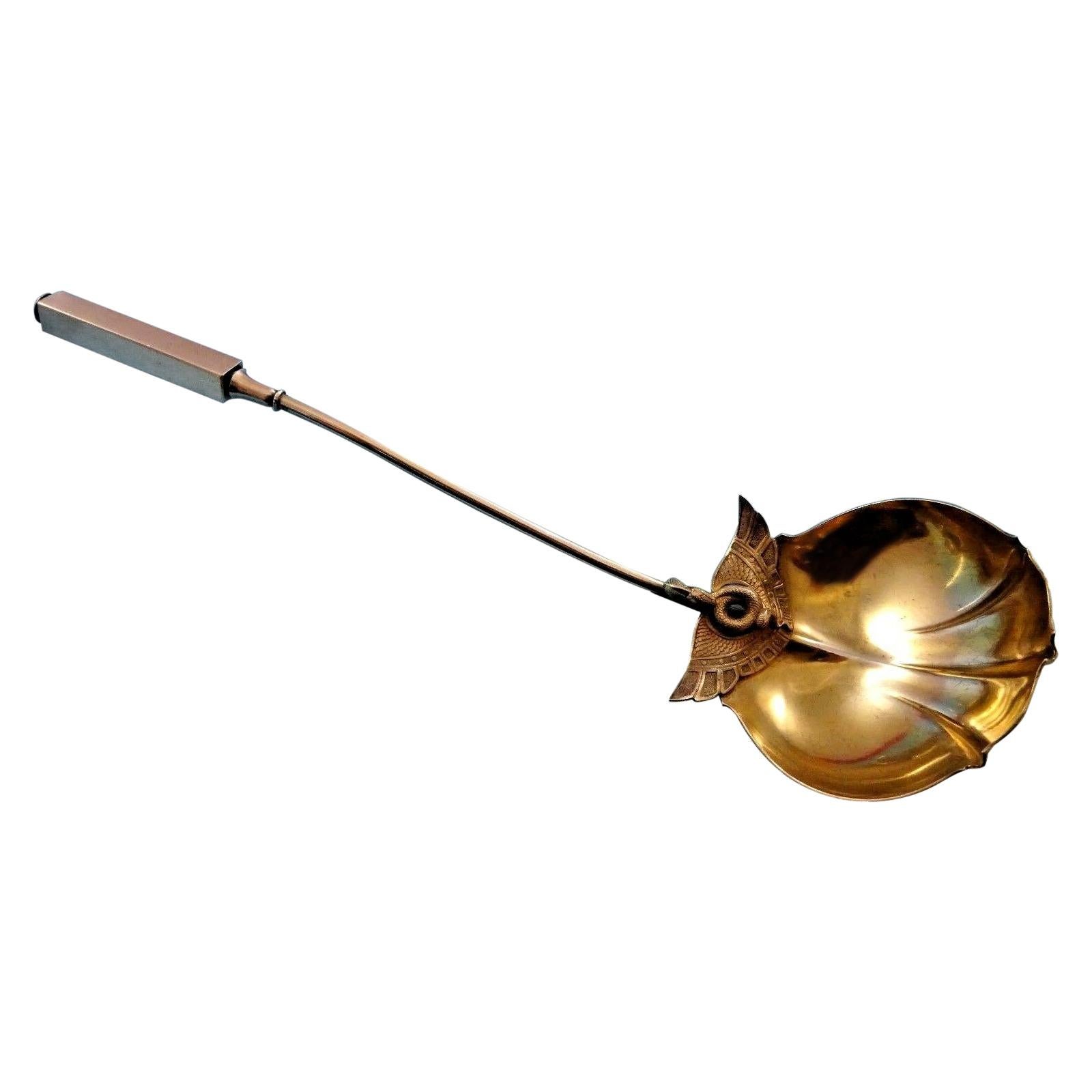 Ram by Schohay and Ludwig Coin Silver Oyster Ladle BC w/ 3D Ram 1867 ...