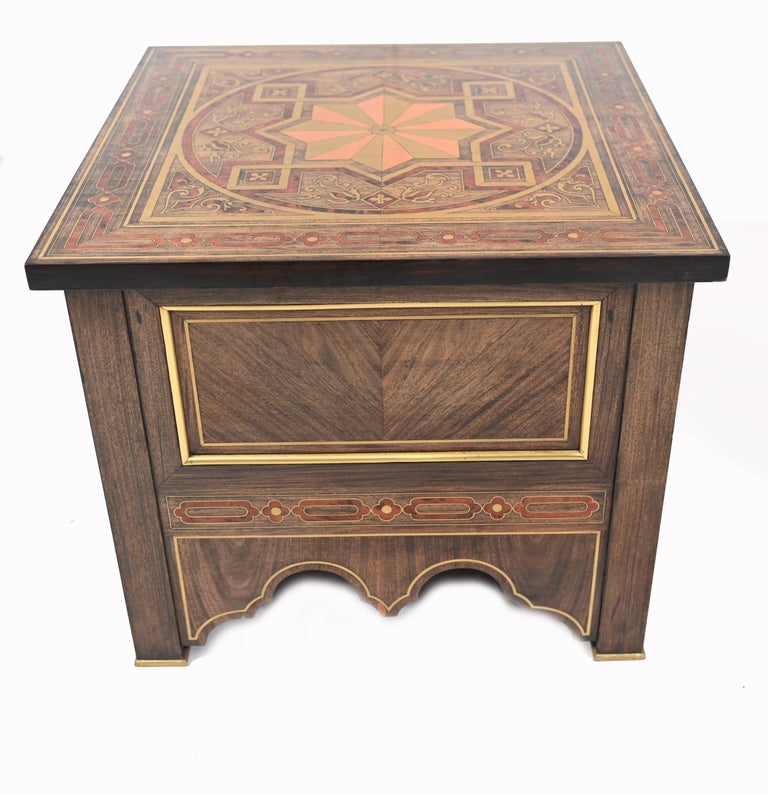 Islamic Side Coffee Table Set Boulle Inlay, 1920 For Sale at 1stDibs