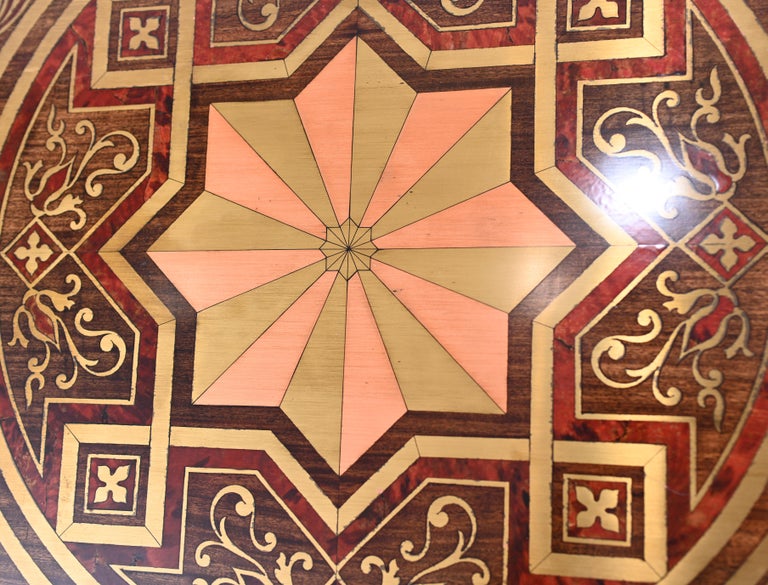 Islamic Side Coffee Table Set Boulle Inlay, 1920 For Sale at 1stDibs