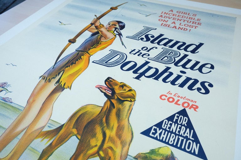 Island of the Blue Dolphins '1964' Vintage Original Poster Mint-Linen ...