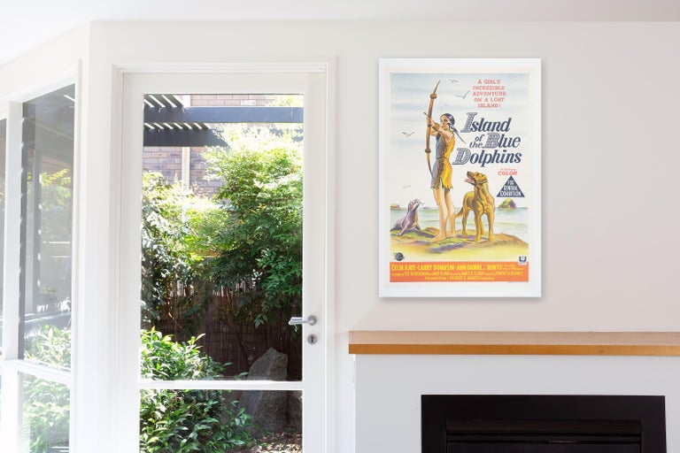 Island of the Blue Dolphins '1964' Vintage Original Poster Mint-Linen ...